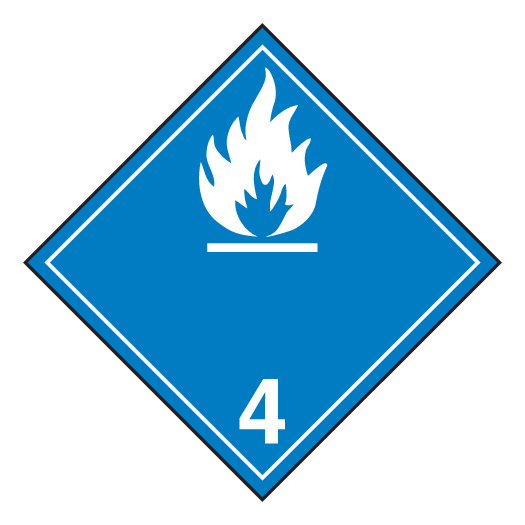 INCOM® TT430PS Standard Placards, Class 4.3 Dangerous Goods Placards ...