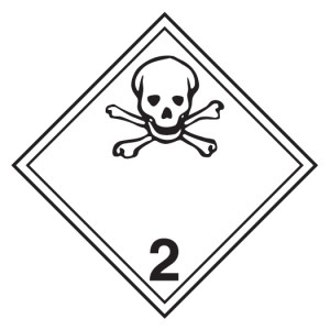 INCOM® TT23P 4″ x 4″ TDG Labels , Class 2.3 TDG Shipping Label , Toxic ...