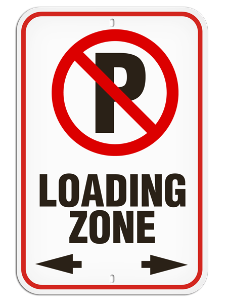 INCOM® PSS1002P SAFETY SIGN, NO PARKING – LOADING ZONE, Signs ...