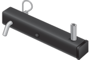 Justrite® FS7015 Checker™ Hitch Mounts for NON-Lighted Whips w Threaded ...