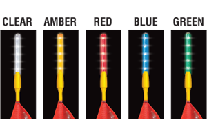 Justrite® GSLED12-6-B Checker™ Glo-Worm® LED Lights for Heavy Duty ...