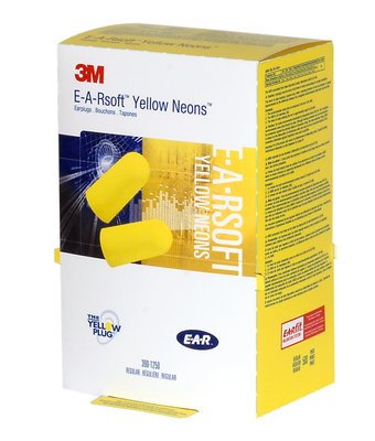 3M™ 390-1250-BOX 3M™ E-A-Rsoft Yellow Neon Uncorded Earplugs Rapid ...