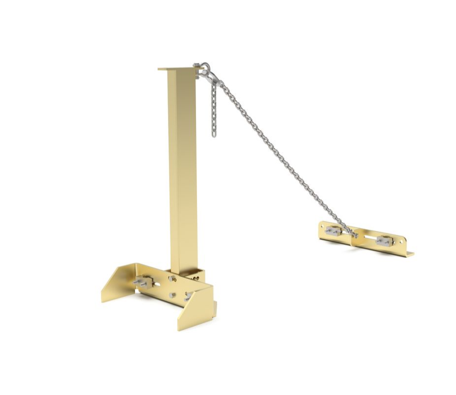 MSA 10192218 Steel Stanchion for Temporary Horizontal Lifeline Set Up ...