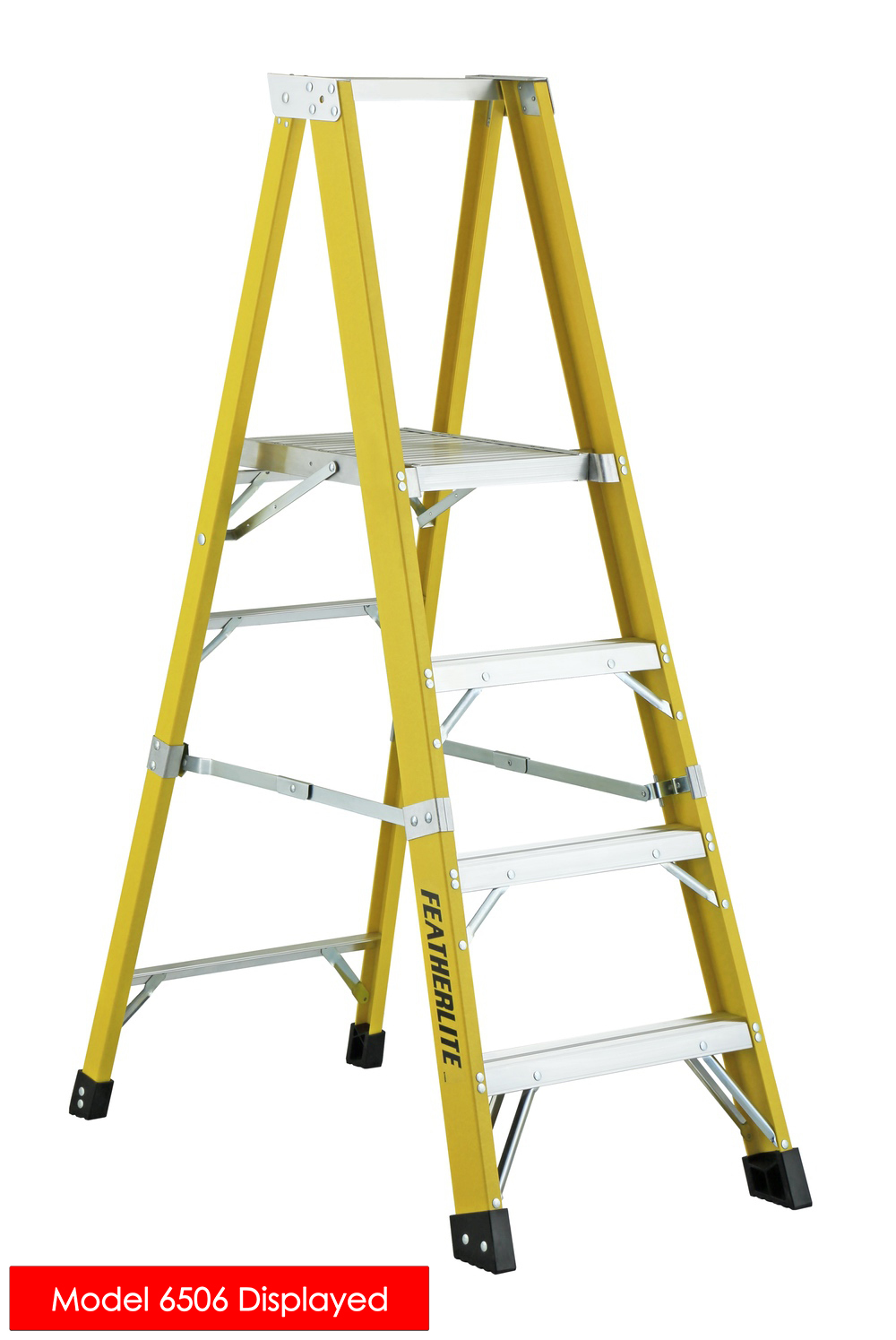 Louisville 6510 Fiberglass Platform Step Ladder, 300 lb Load Capacity ...