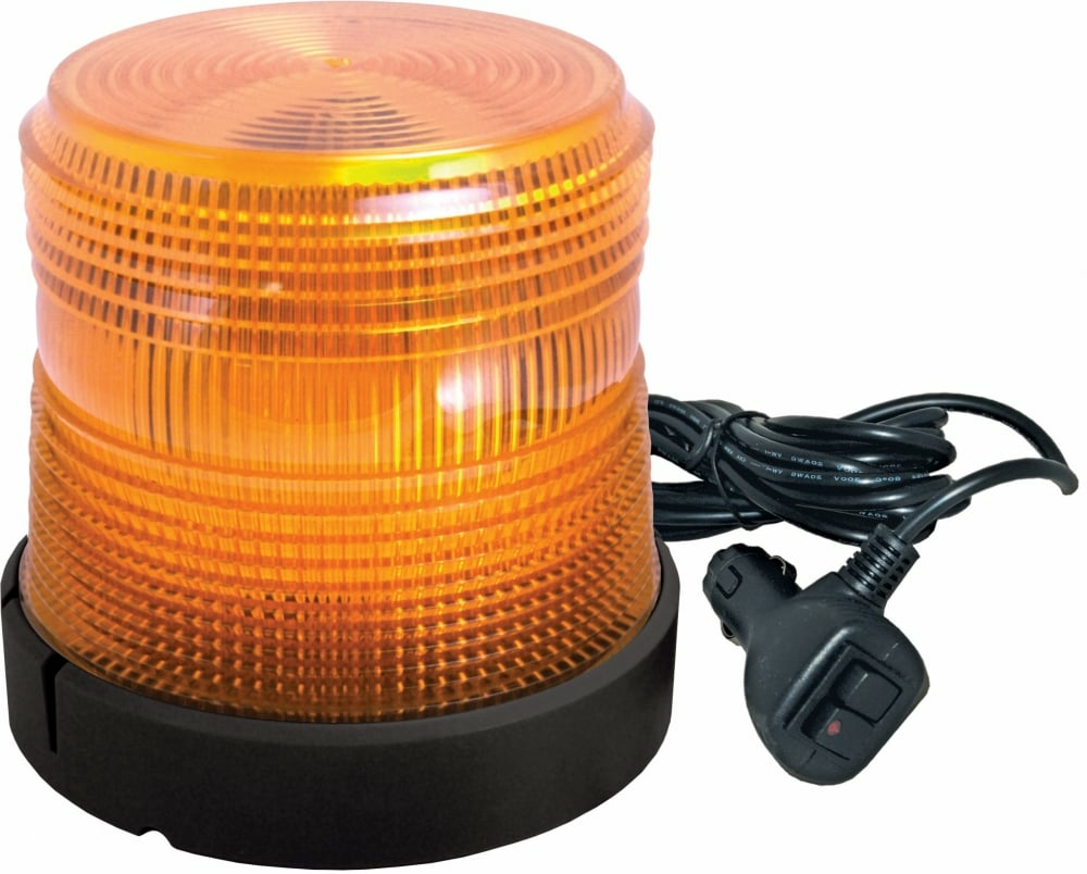 SWS 201ZM-12V-A Beacon, Y' Low Profile +LED 12Vdc AM WHT DSQ Magnetic ...