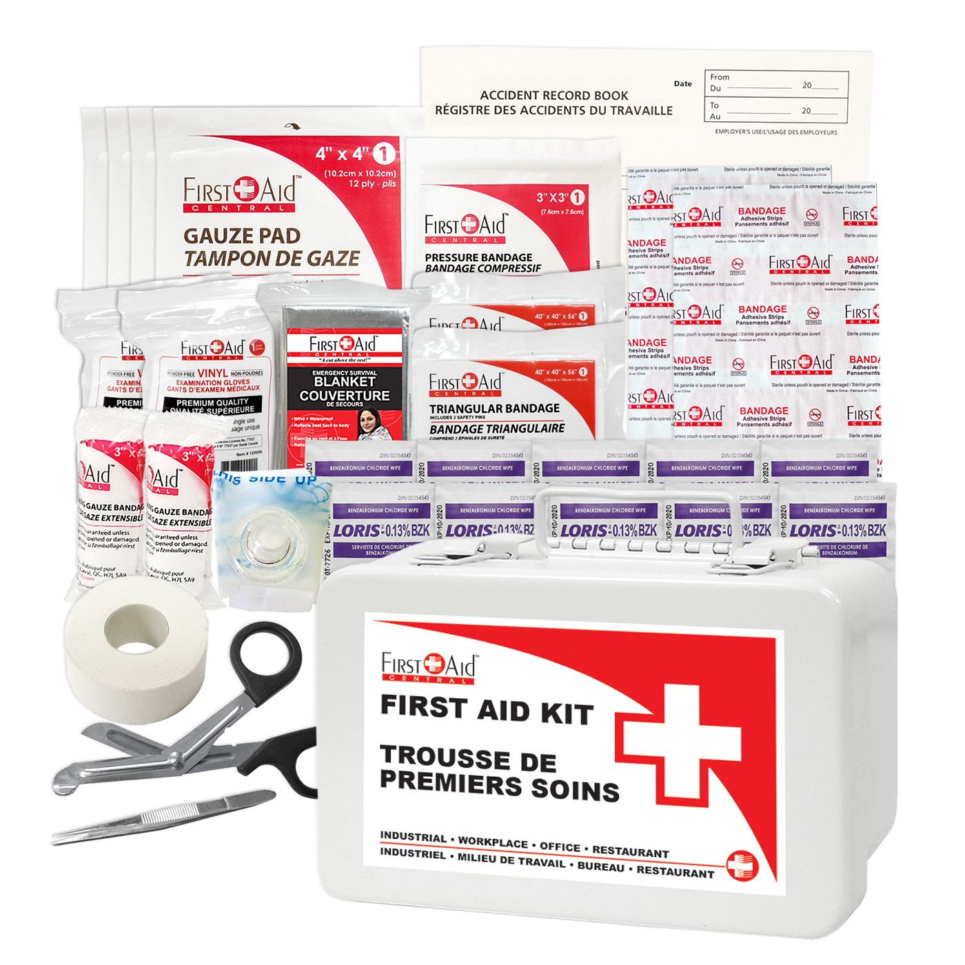 First Aid Central FAC-FED0AM Federal Type A Regulation First Aid Kit in ...