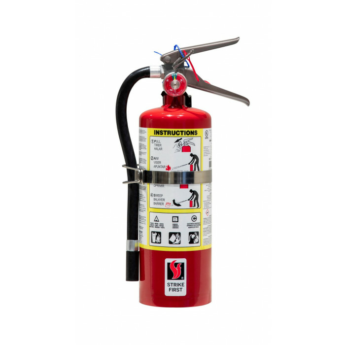 STRIKE FIRST D-ABC5V 5 LB ABC FIRE EXTINGUISHER WITH VEHICLE BRACKET ...