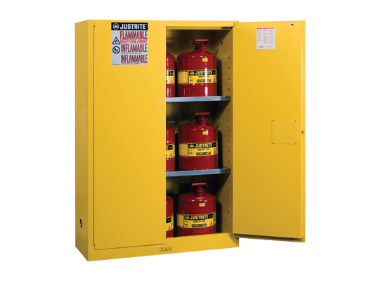 Justrite® 8945008 Sure-Grip® EX Safety Cabinet/Can Package, Cap. 45-gal ...
