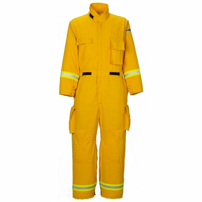 Lakeland WLSCVN26-SM30 NFPA 1977 Wildland Coverall, Yellow Nomex, Small ...