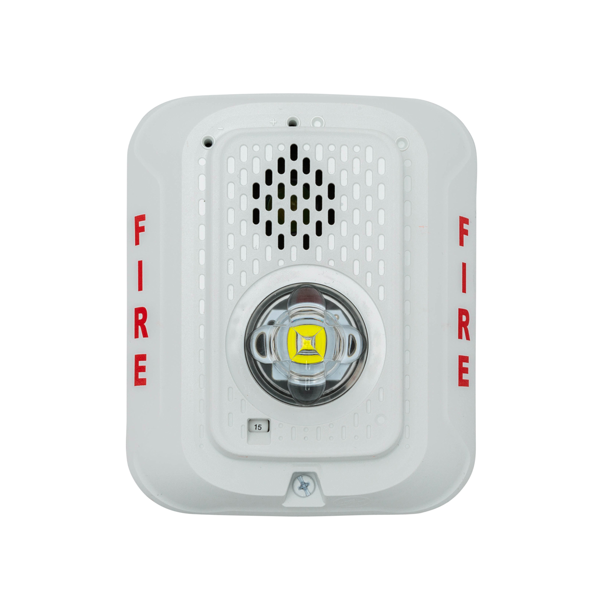 System Sensor® P2WLED-B LED Horn Strobe - 2-wire, Indoor, Wall, White ...