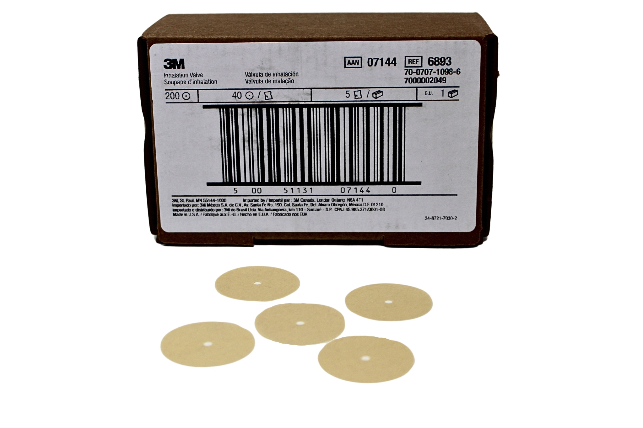 3M™ 6893-PACK Replacement Inhalation Valve | International Safety