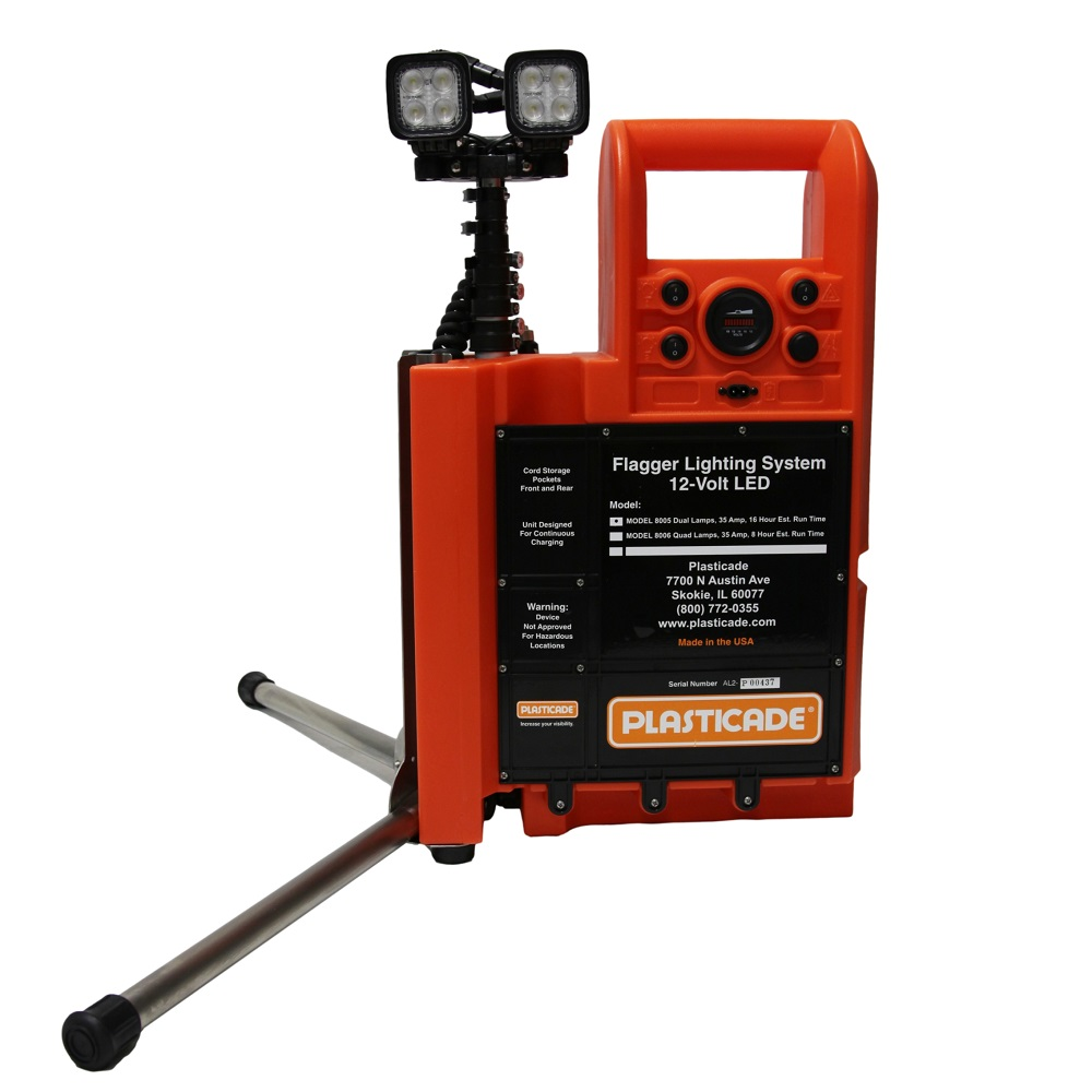 PLASTICADE 8005 Flagger Station Work Area Lighting | International Safety