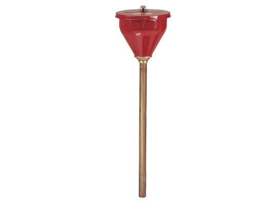 Justrite® 08205 Large Steel Drum Funnel for Flammables w/32" Flame ...