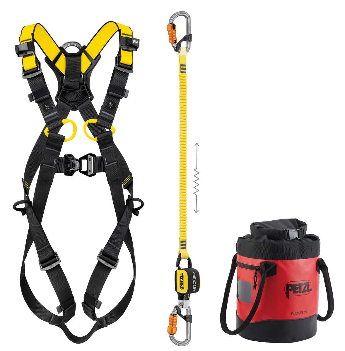 Petzl K095BA01 NEWTON Fall Protection Kit for Workers using a Mobile ...