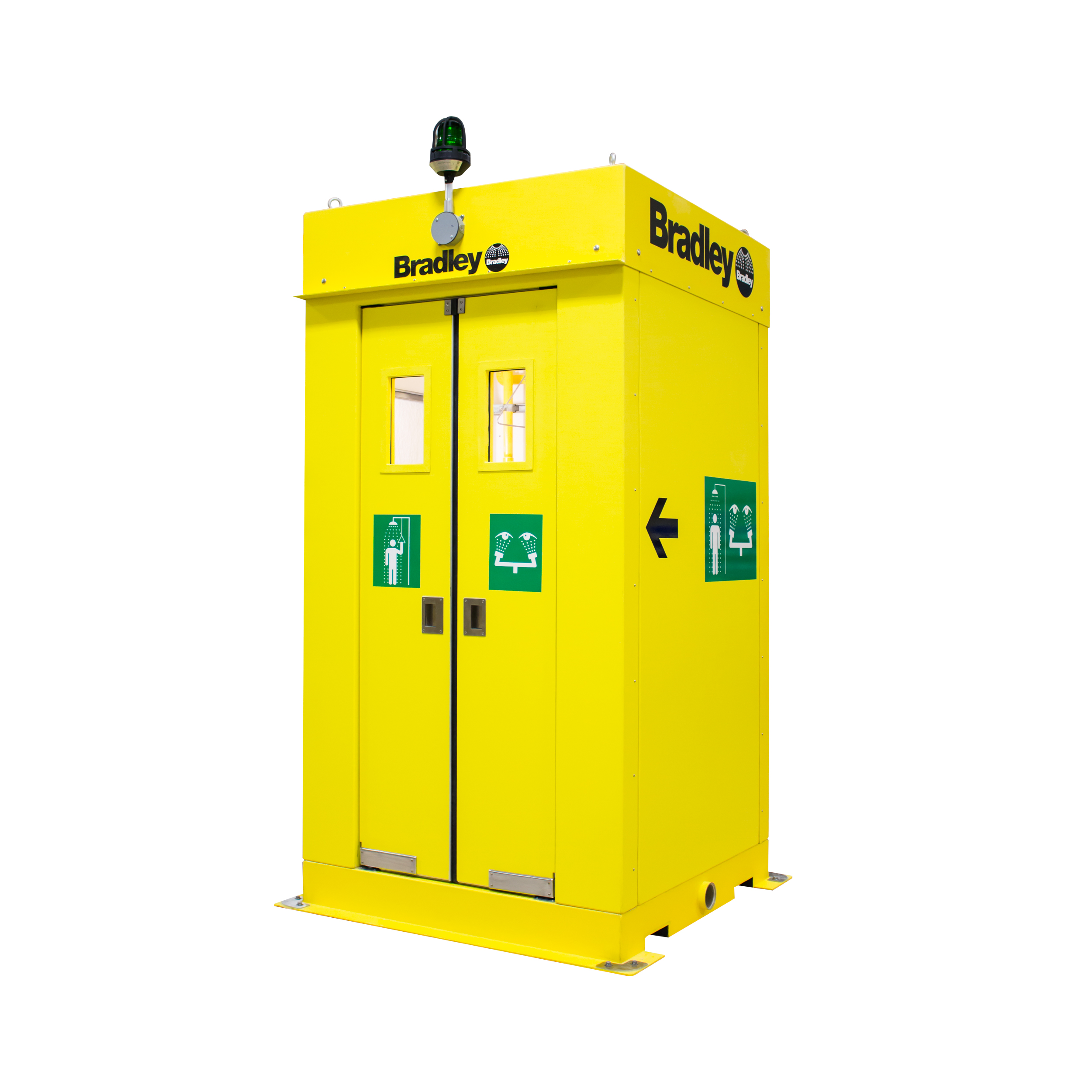 Bradley® S19382 Outdoor Enclosed Safety Shower with Tepid Water Inlet ...