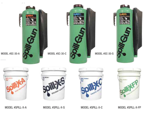 Justrite® SC-30-S Spill-Gun Emergency Spill Control Applicators ...