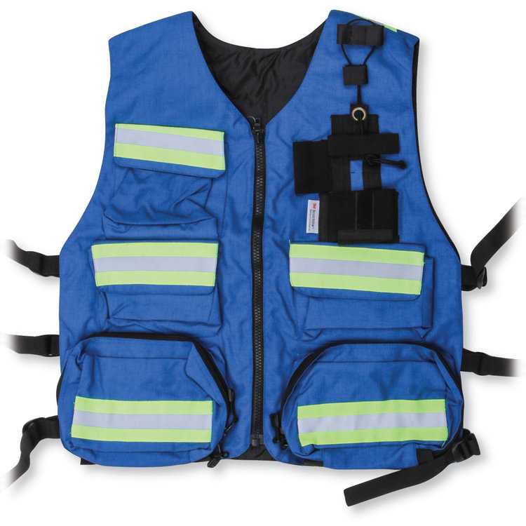 Big K Clothing BK625-RB Royal Blue First Aid Safety Vest ...